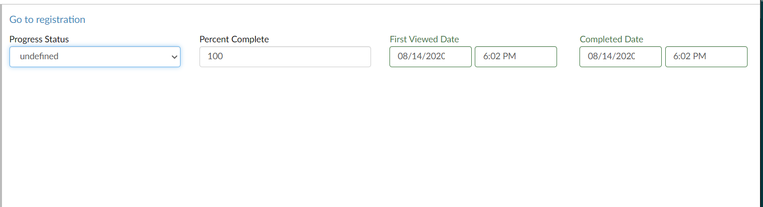 Activity Progress – ProLearn