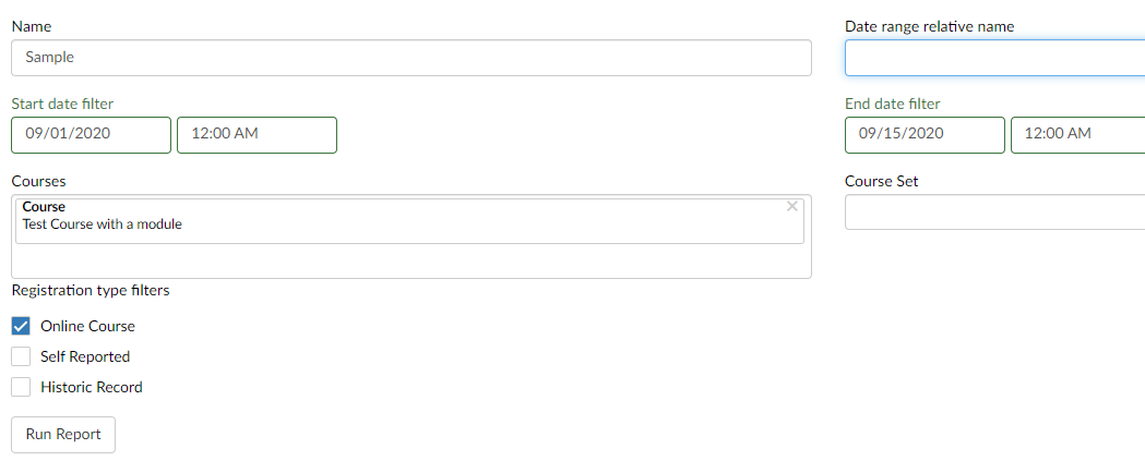 Create a Custom Report – ProLearn
